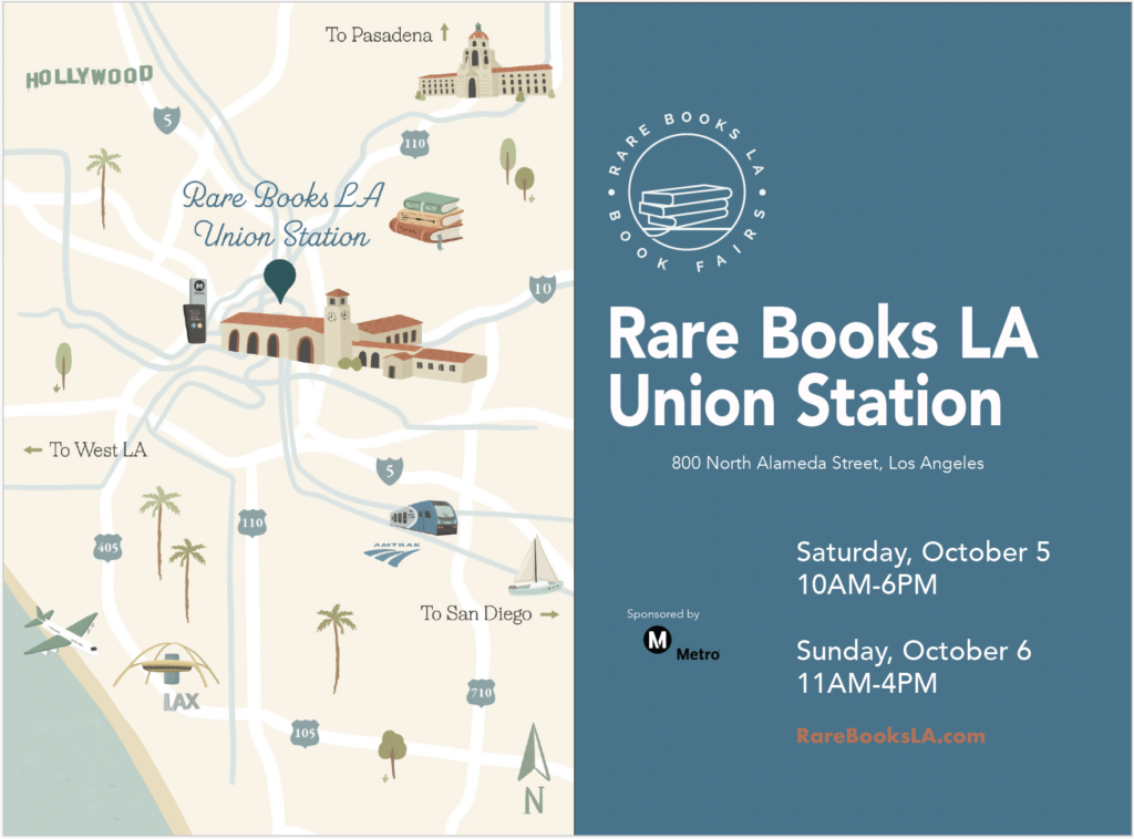 Rare Books LA Antiquarian Book Fair - Union Station Los Angeles